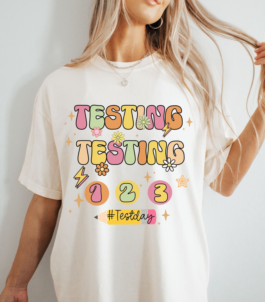 Teacher School Testing Day Shirt, Kindergarten State Testing Shirt ...