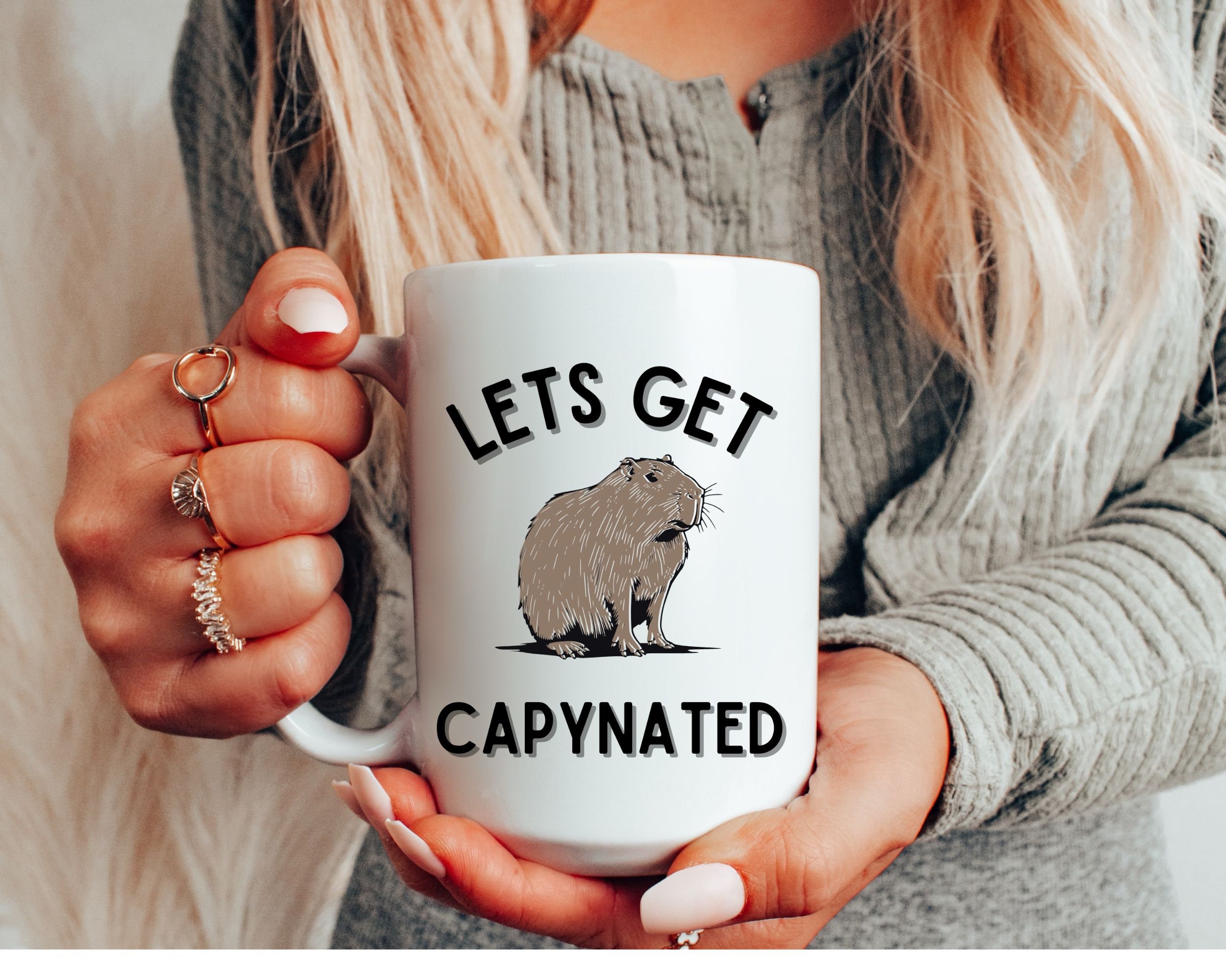 Capybara Mug, Capybara Lover Gifts, Funny Capybara Animal Joke ...