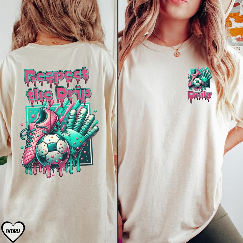 Custom Respect the Drip Soccer Shirt, Soccer Mama Tshirt, Personalized ...