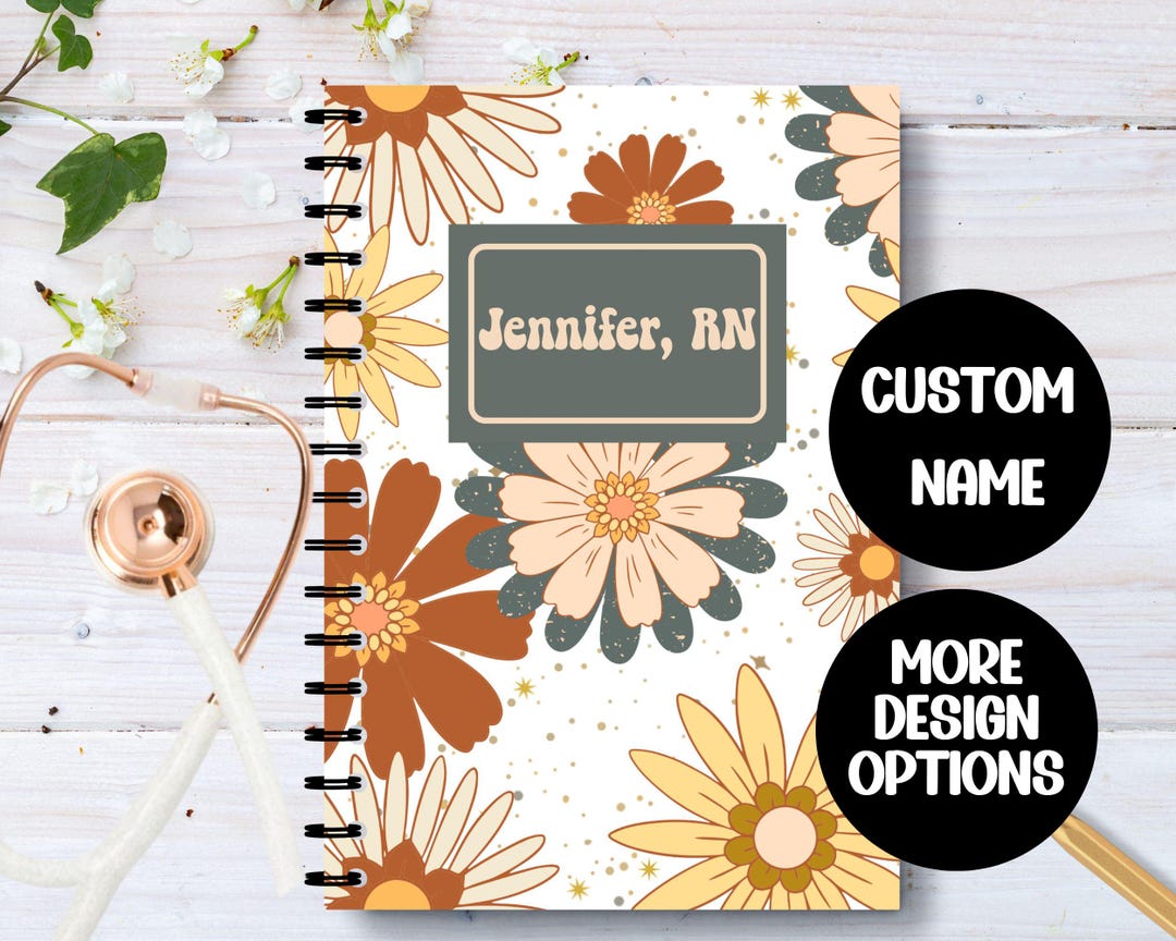 Custom Nurse Report Journal, Retro New Grad Gift, Student Nurse Planner ...