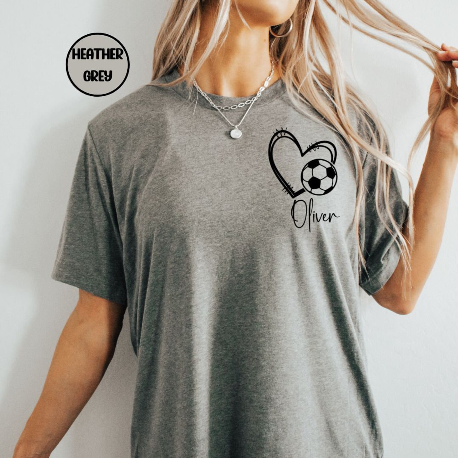 Custom Soccer Mom Shirt With Kids Name, Personalized Soccer Mom Shirt ...