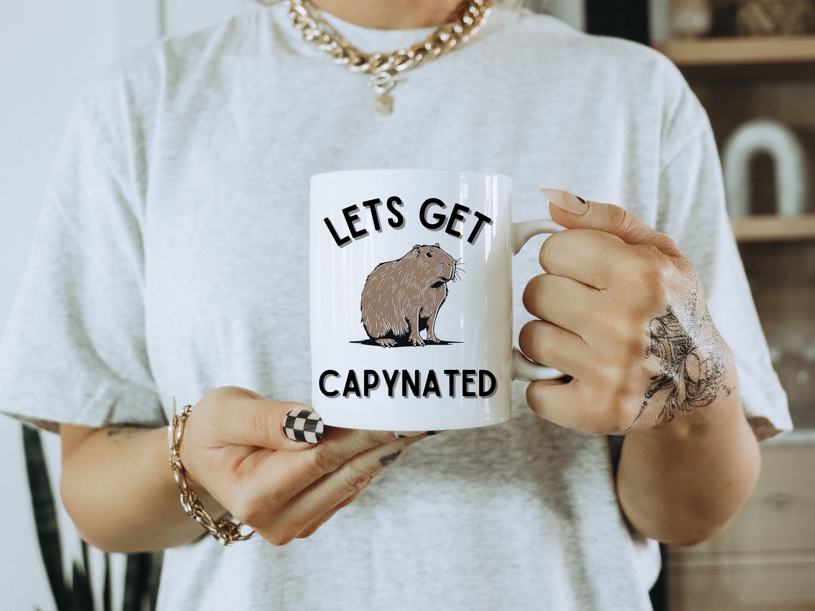 Capybara Mug, Capybara Lover Gifts, Funny Capybara Animal Joke ...