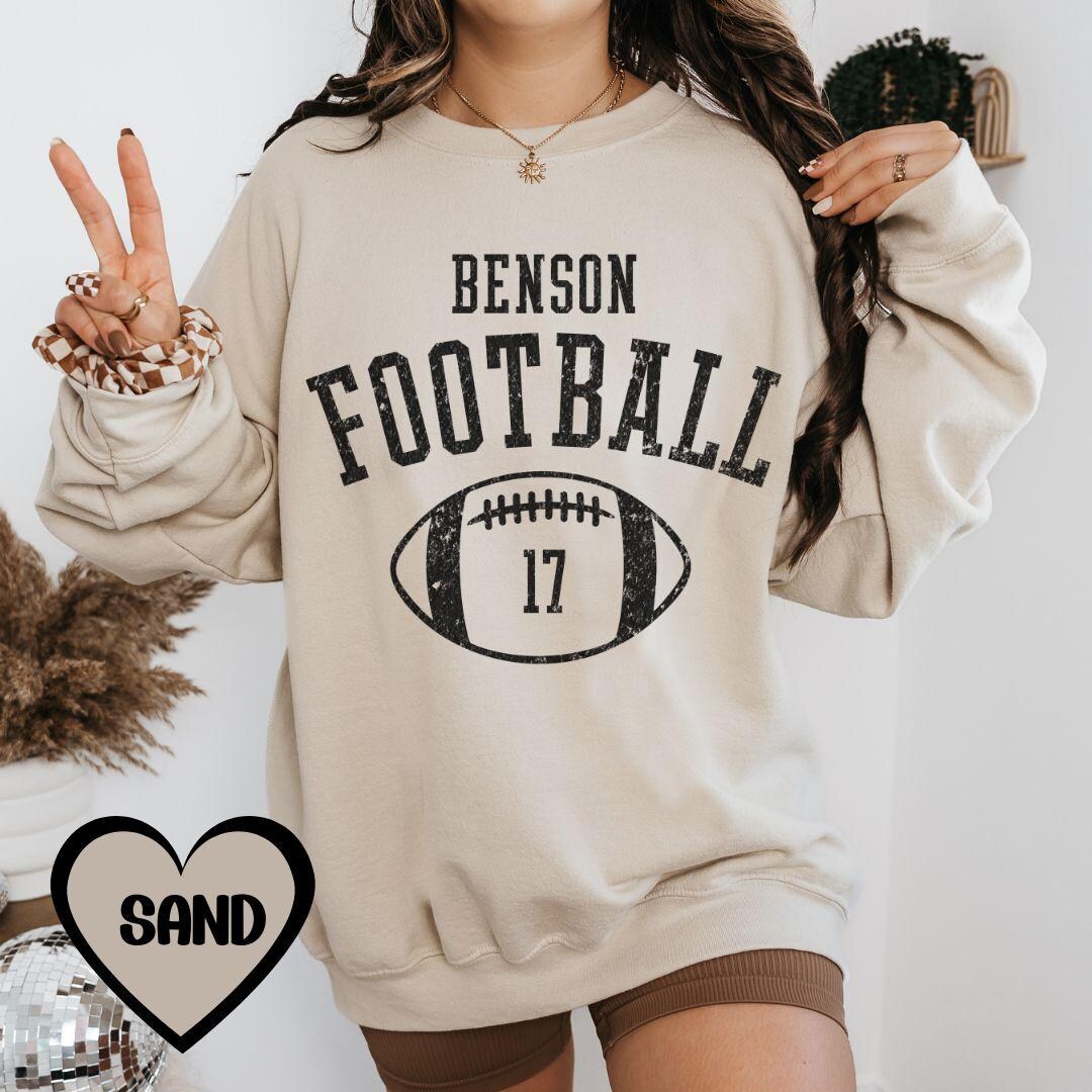 Custom Football Mom Sweatshirt, Personalized Football Sweater With ...