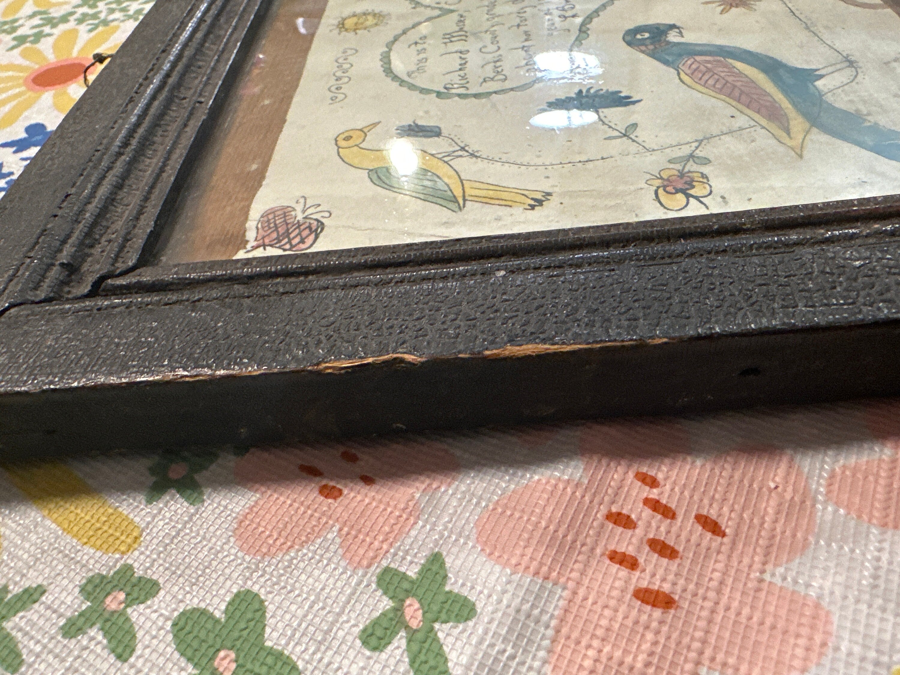 Rare 1966 Lester Breininger Fraktur Reward of Merit - Etsy