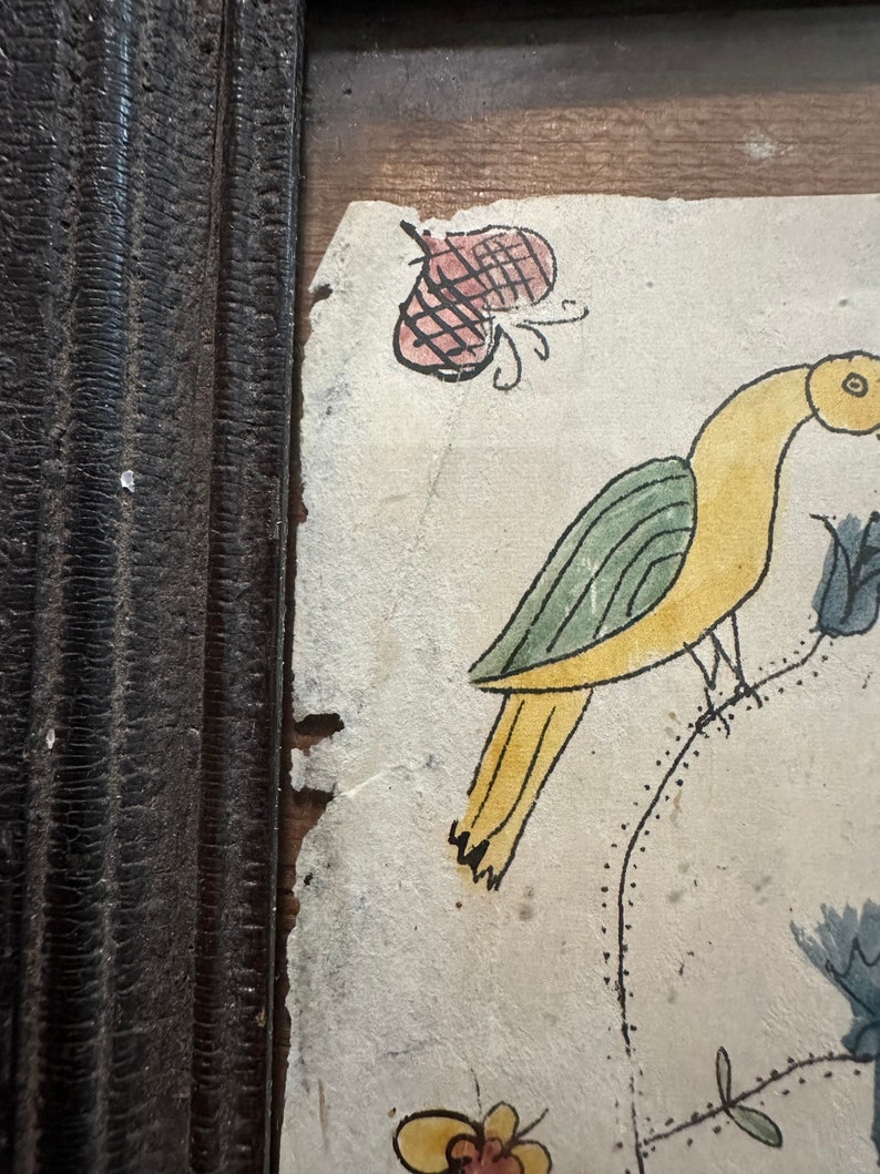 Rare 1966 Lester Breininger Fraktur Reward of Merit - Etsy