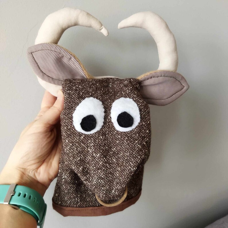 Bull Hand Puppet Highland Cow Storytelling and Fun a Gift for Children ...