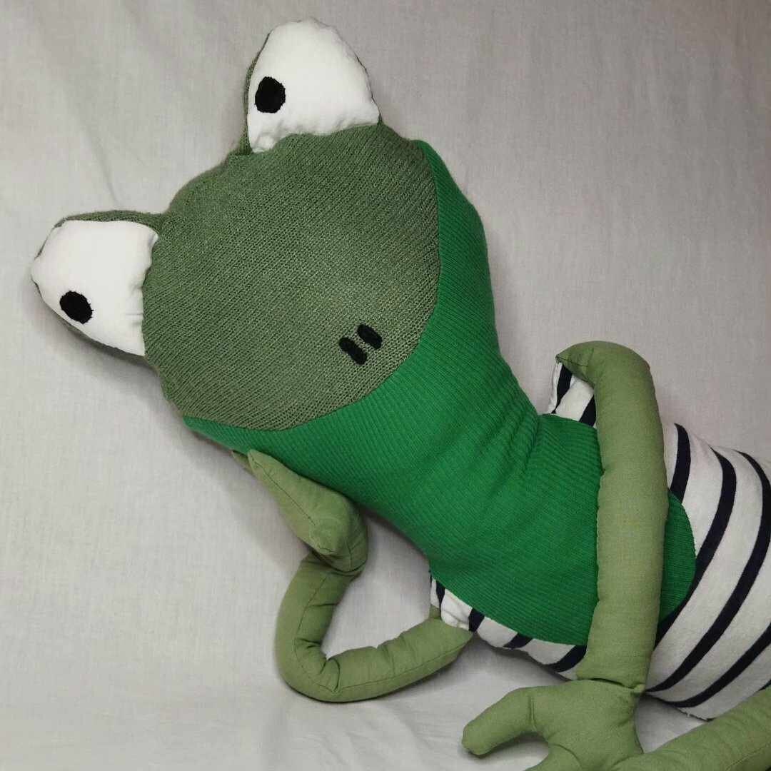 Large Plush Frog Toy, Long Legged Frog, Stuffed Animal, Cute Mascot ...
