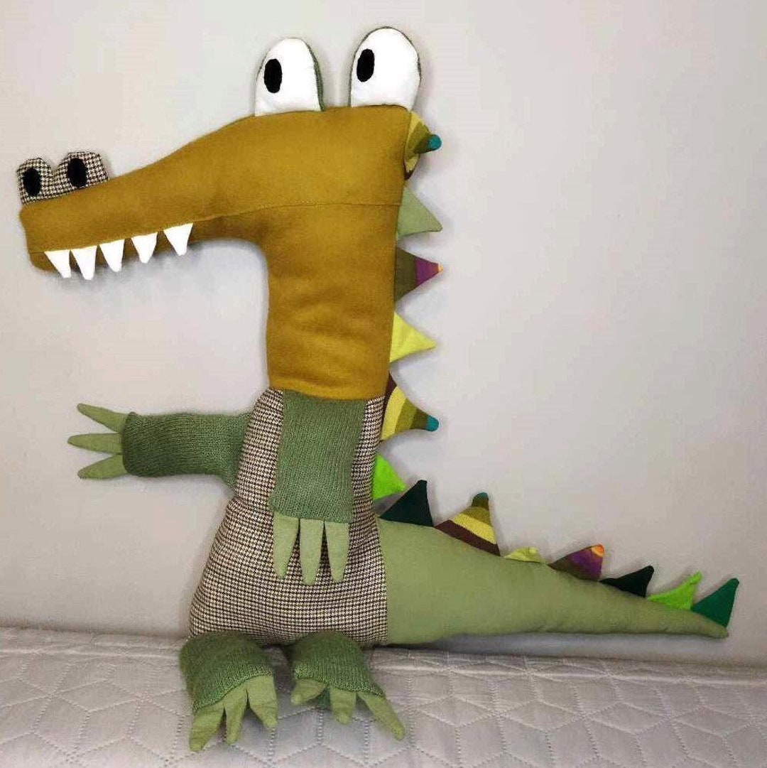 Handmade Crocodile Mascot 59 Cm, Plush Toy, Cuddly Toy for an Original ...