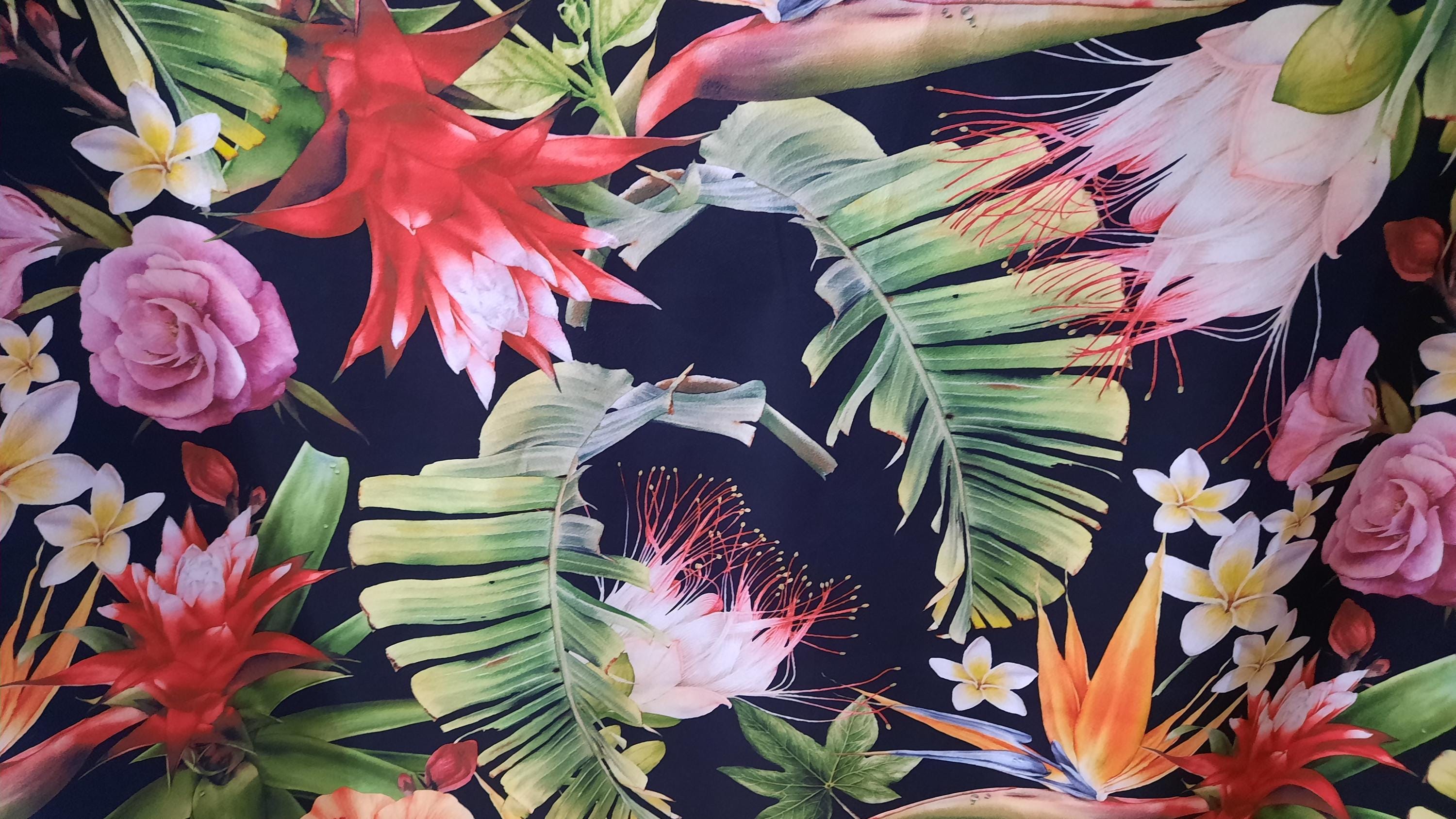 Jungle Velvet Upholstery Fabric / Tropcal Velvet Fabric / Jungle Velvet ...