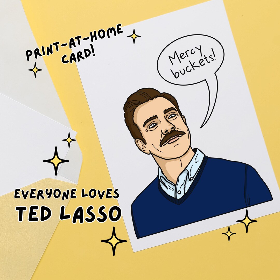 Ted Lasso Thank You Card Printable Funny Print-at-home Meme Card ...