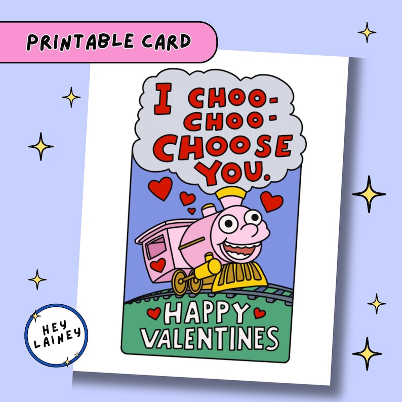 Simpsons Inspired Valentine's Day Card: I Choo-choo-choose You ...
