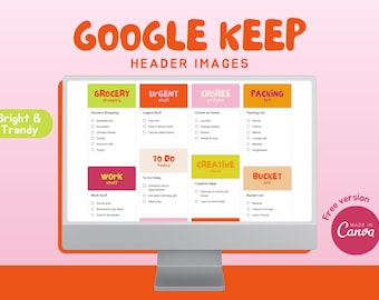 Google Keep Headers | 25 Neutral & Aesthetic Designs - Etsy