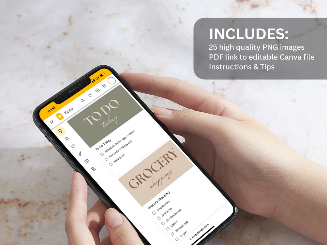Google Keep Headers | 25 Neutral & Aesthetic Designs - Etsy
