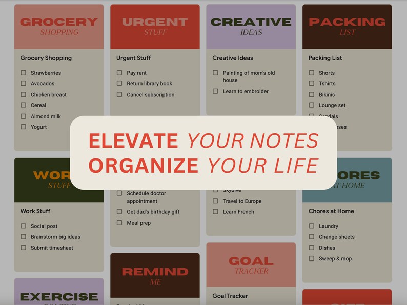 Google Keep Headers | 25 Trendy & Bold Designs (digital Download) - Etsy