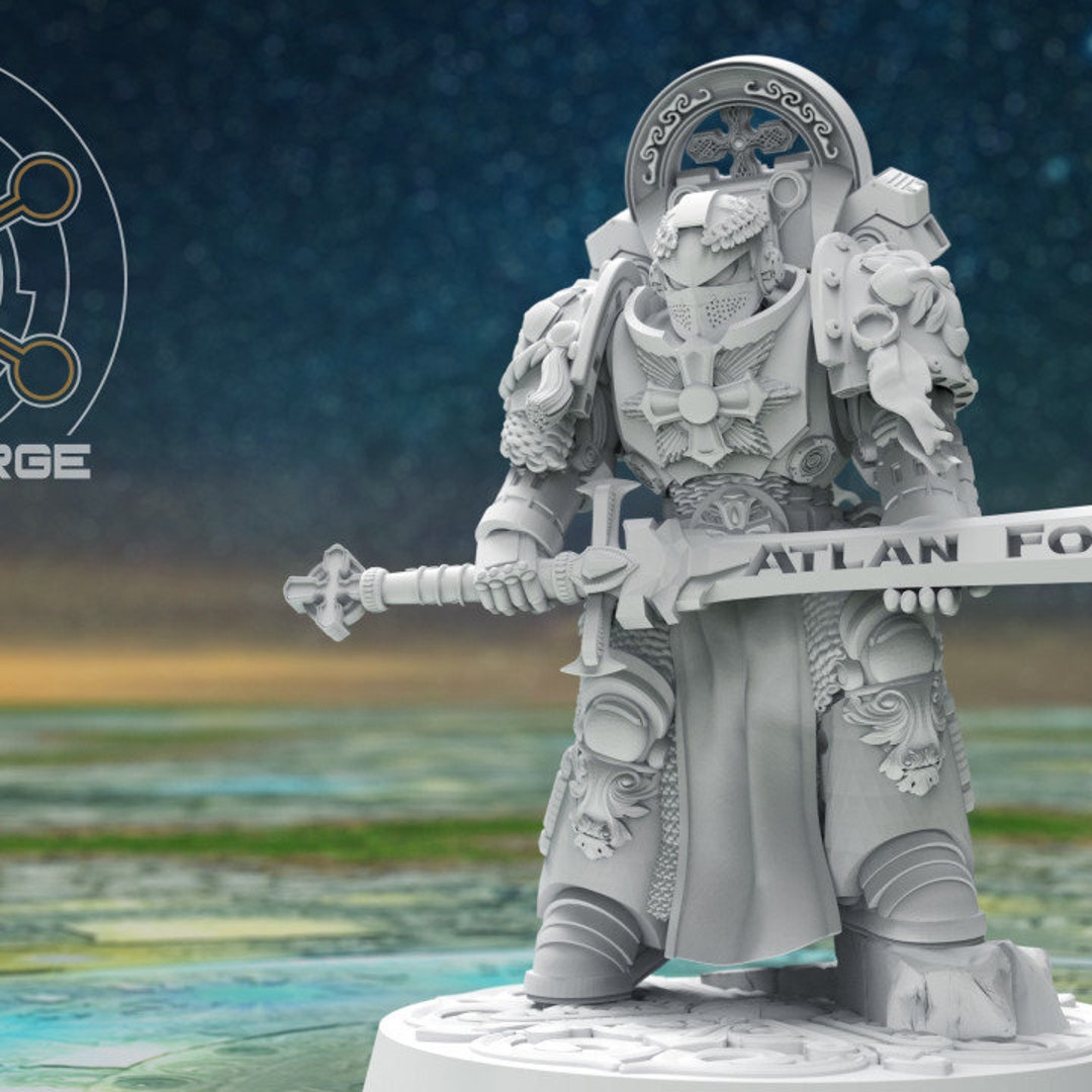Knights Templar Champion Atlan Forge 8k Resin - Etsy