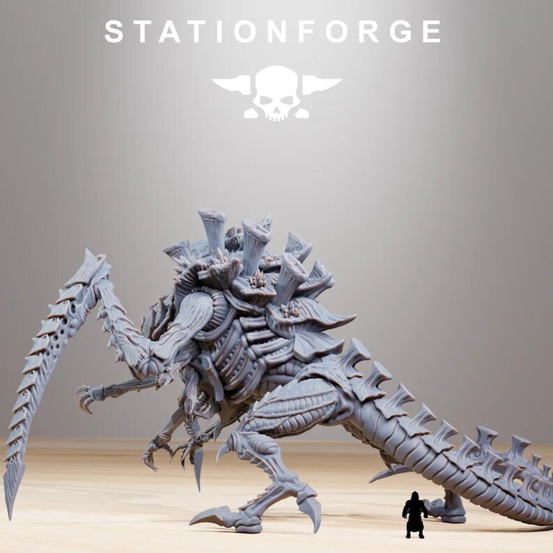 Station Forge Xenarid Queen Monster With Claws 8k Resin - Etsy