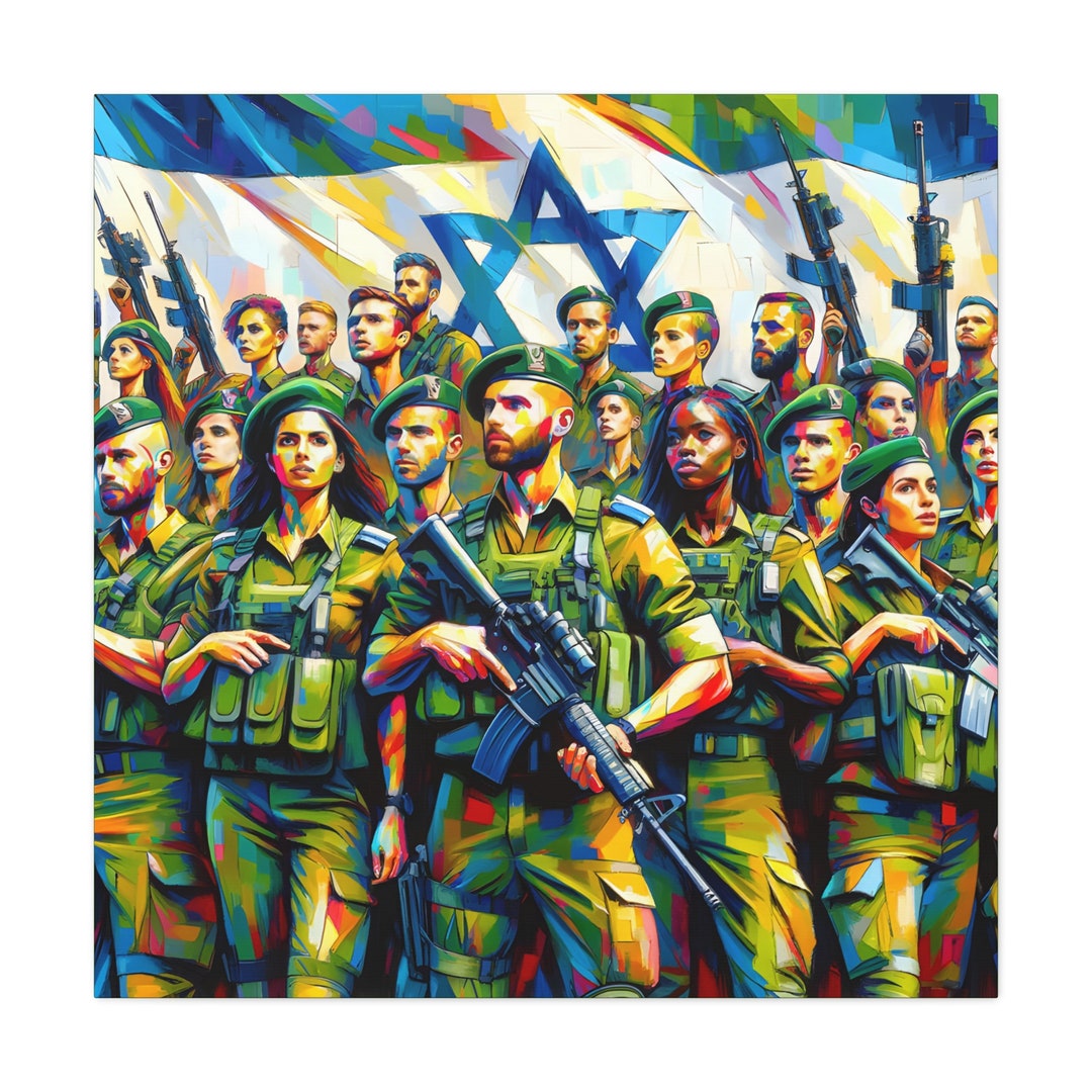 Unity in Colors: Vibrant Neo-expressionist Israel Defense Force IDF ...