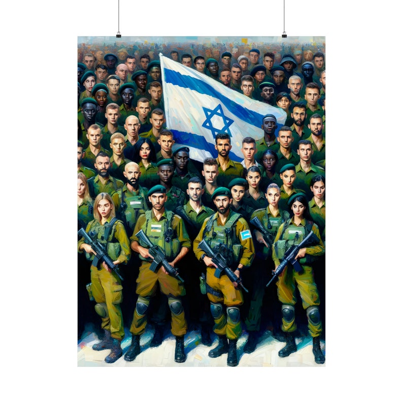 Unity in Diversity IDF Soldiers Expressionist Matte Vertical Posters - Etsy