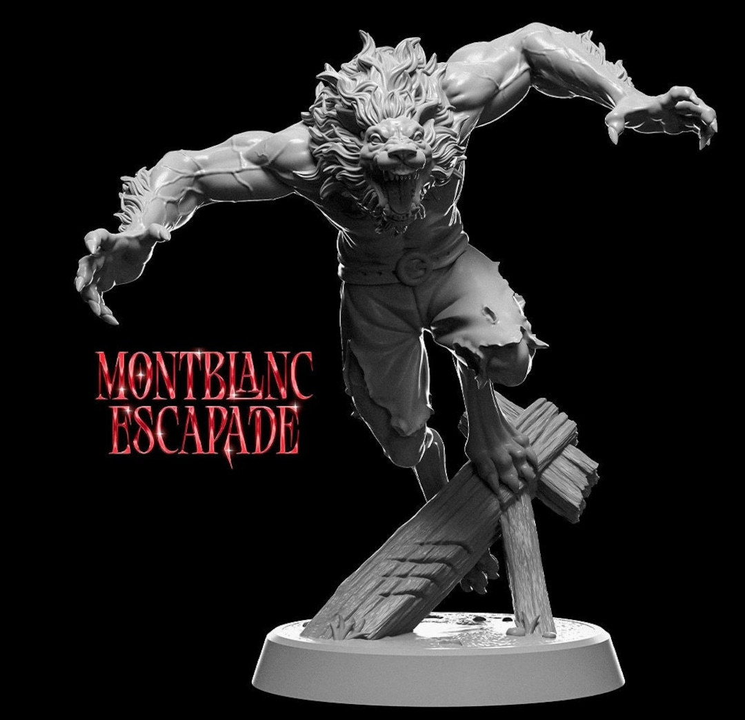 Werewolf - Human Form | UNPAINTED | Tabletop Scale | TTRPG D&D ...