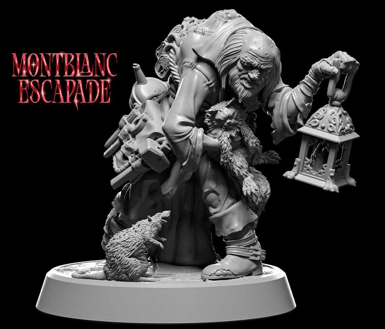 Mad Scientist/crypt Keeper UNPAINTED Tabletop Scale TTRPG D&D Miniature ...