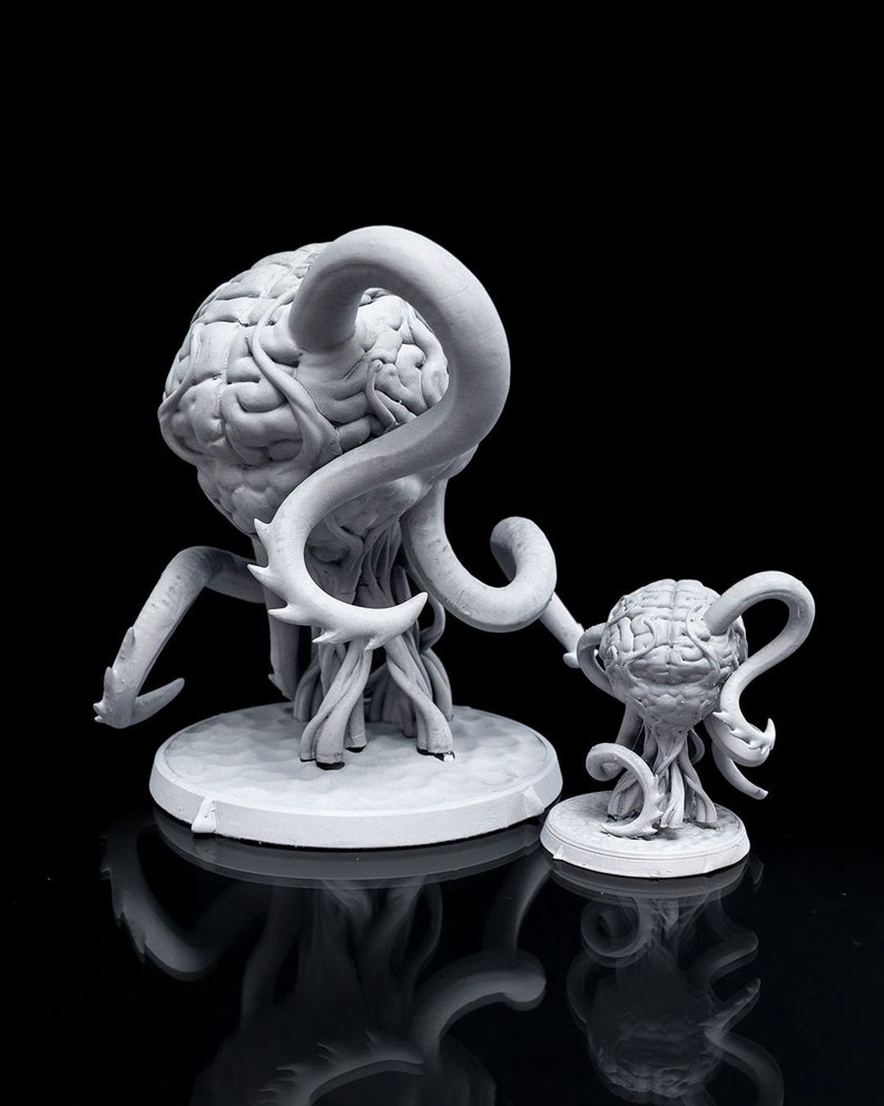 Elder Brain 02 Enemy UNPAINTED Nostalgia Quest Campaign TTRPG D&D ...