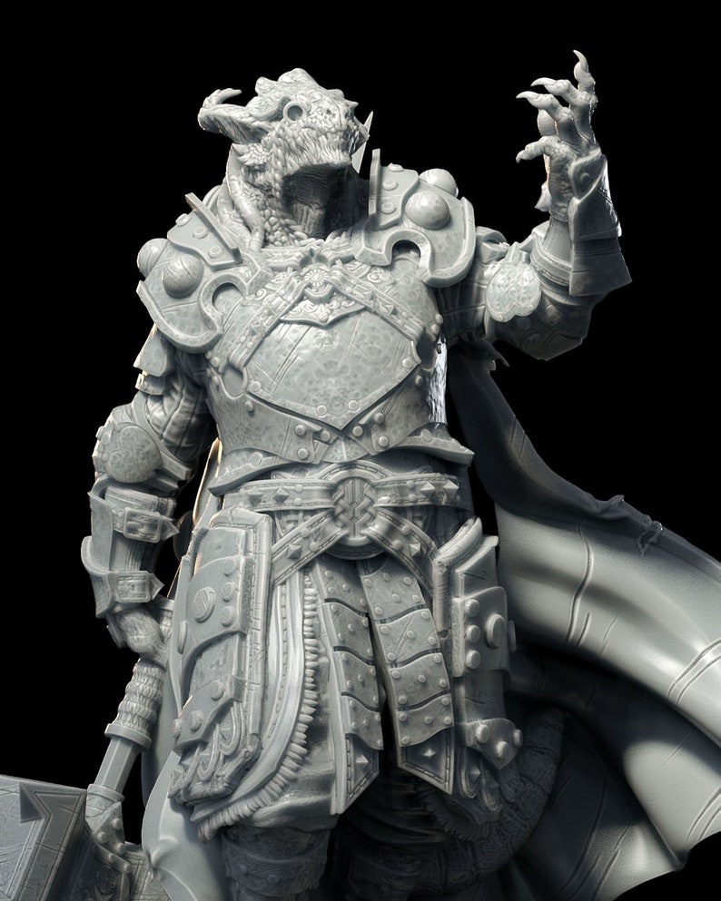 Rhogar Caellestine Dragonborn UNPAINTED Goblin Invasion TTRPG D&D ...