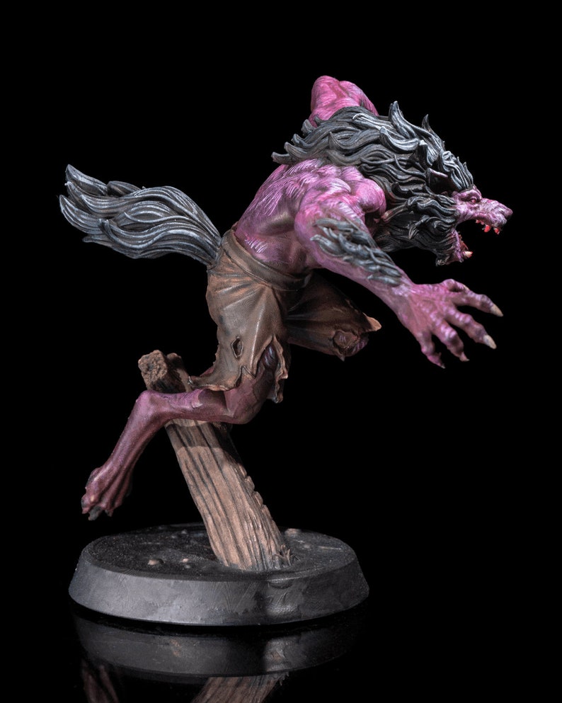 Werewolf Human Form UNPAINTED Tabletop Scale TTRPG D&D Miniature Dnd - Etsy