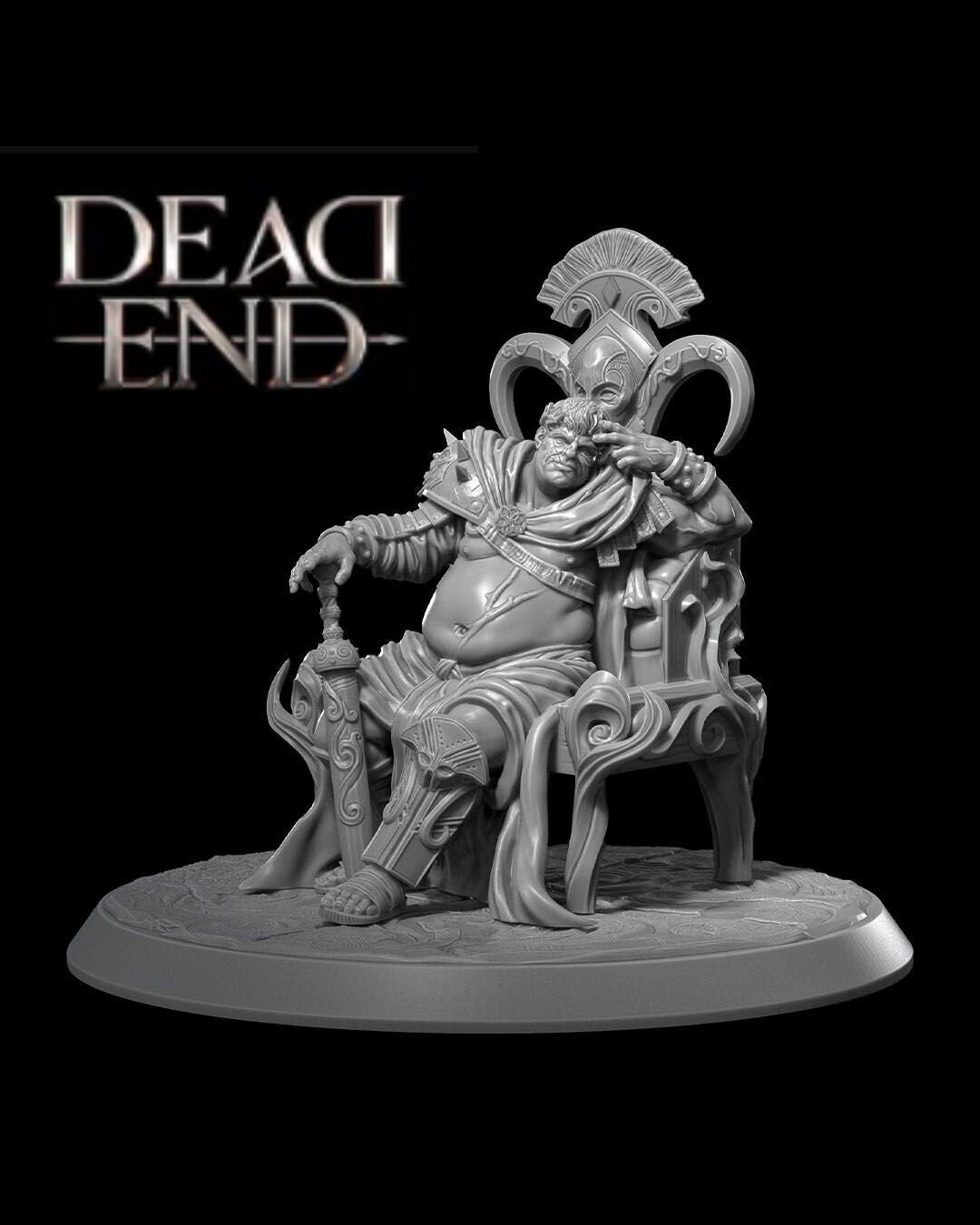 Cassius Sancti, the Emperor UNPAINTED Dead End TTRPG D&D Miniature Dnd ...