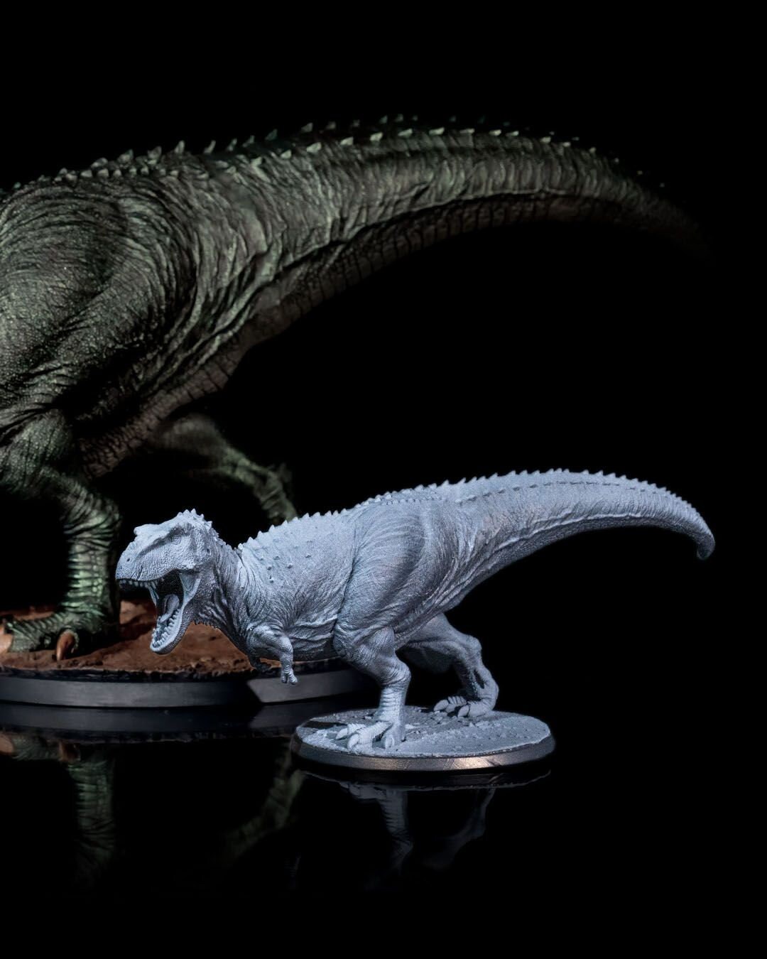 T-rex UNPAINTED Dead End TTRPG D&D Miniature Dnd - Etsy