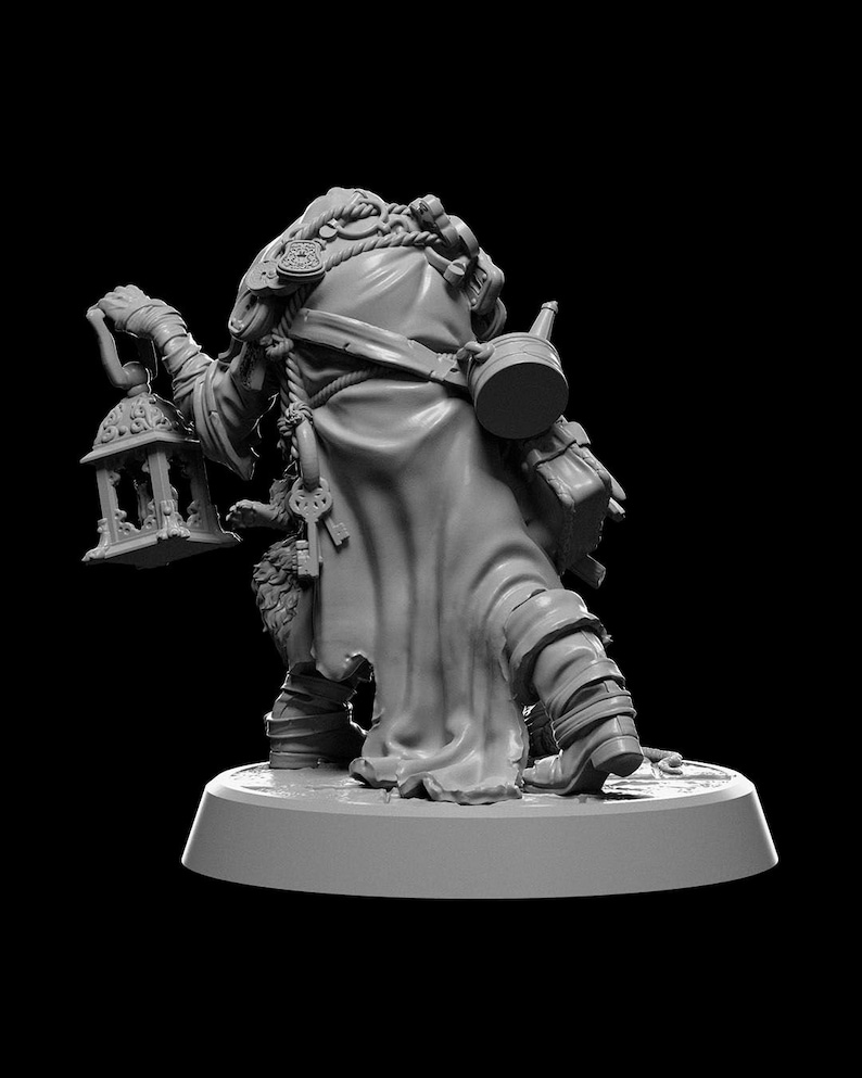 Mad Scientist/crypt Keeper UNPAINTED Tabletop Scale TTRPG D&D Miniature ...