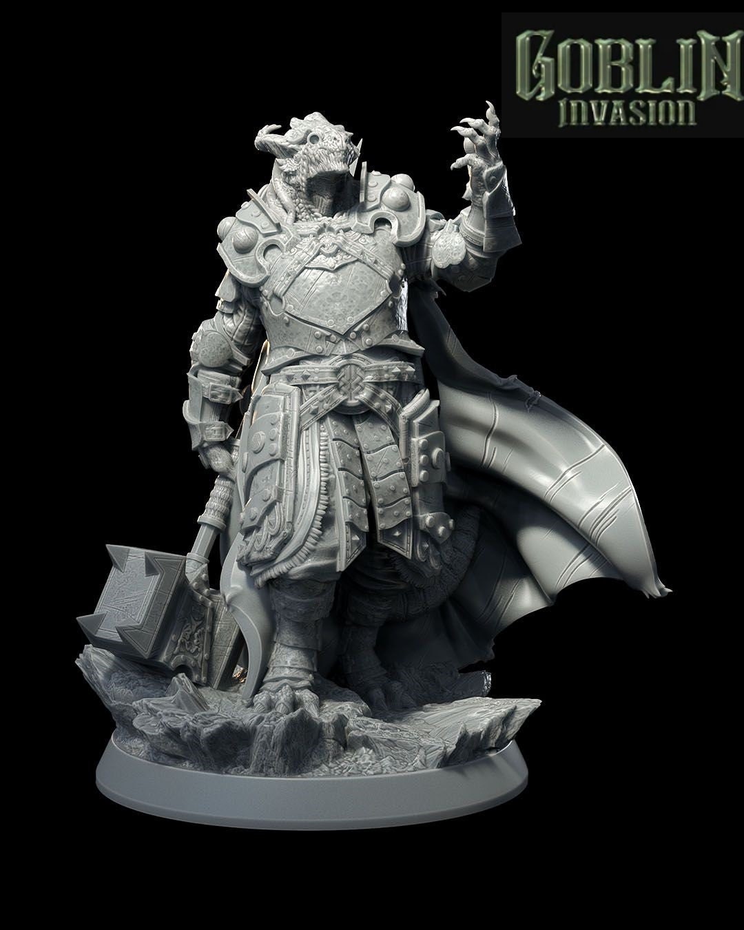 Rhogar Caellestine - Dragonborn | UNPAINTED | Goblin Invasion | TTRPG D ...