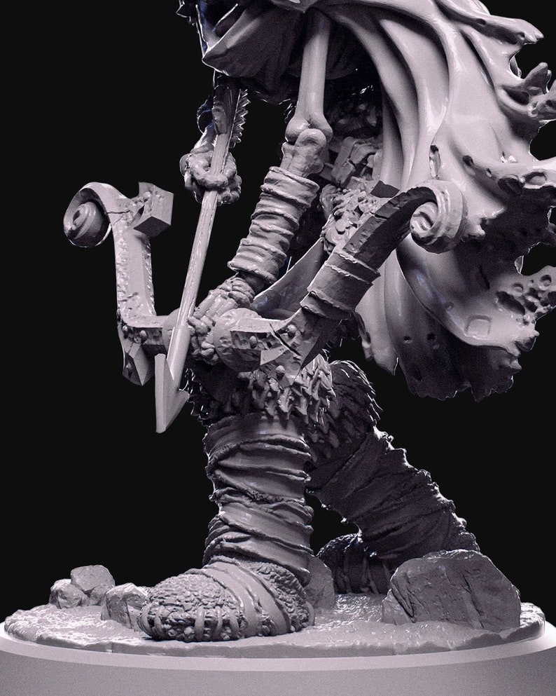 Skeleton Archer UNPAINTED Tabletop Scale TTRPG D&D Miniature Dnd - Etsy