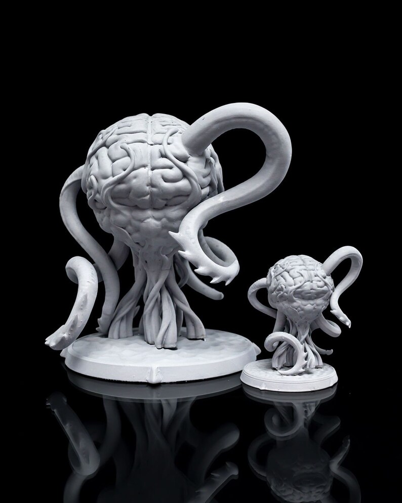 Elder Brain 02 Enemy UNPAINTED Nostalgia Quest Campaign TTRPG D&D ...