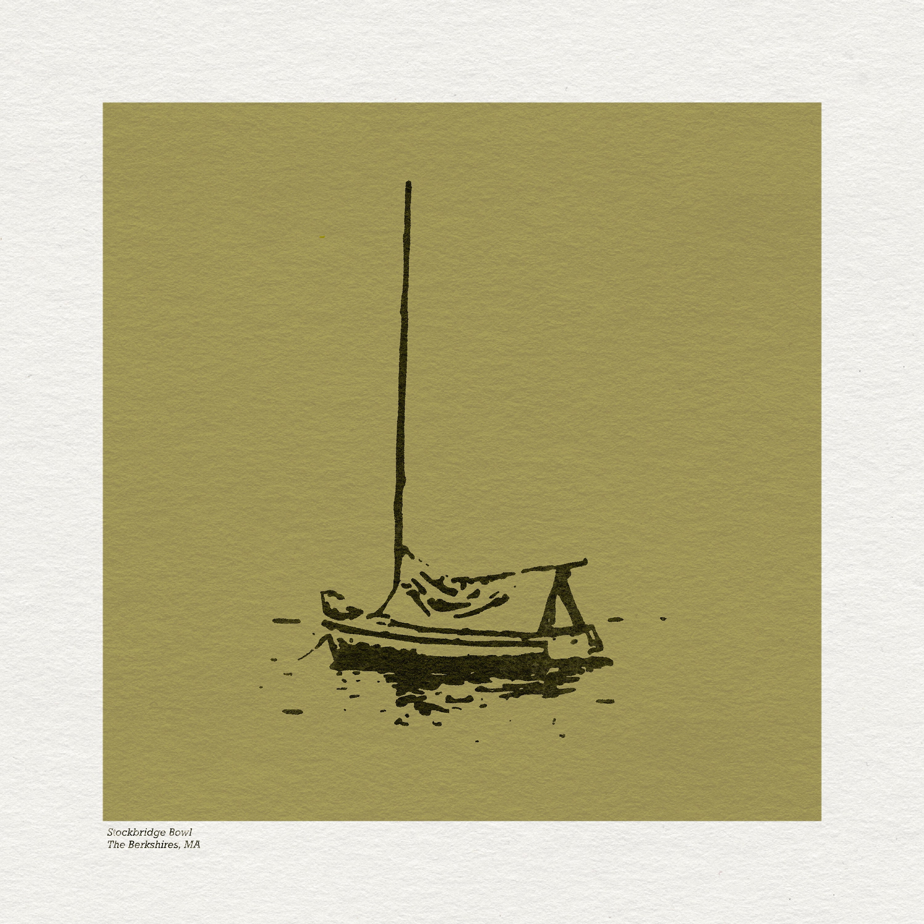 Stockbridge Dinghy Art Print, Minimal Sailboat Design Wall Art - Etsy