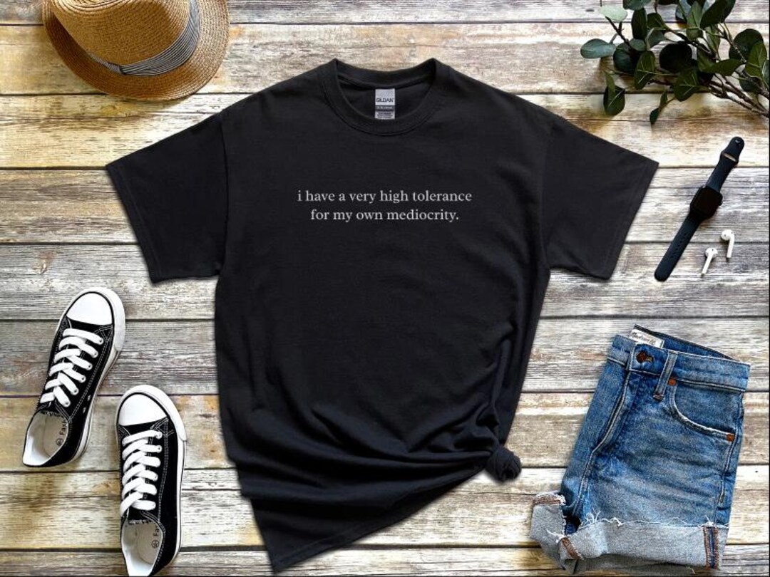 Mediocre Genius Tee and Funny Sarcastic Shirt for Women | Relatable ...