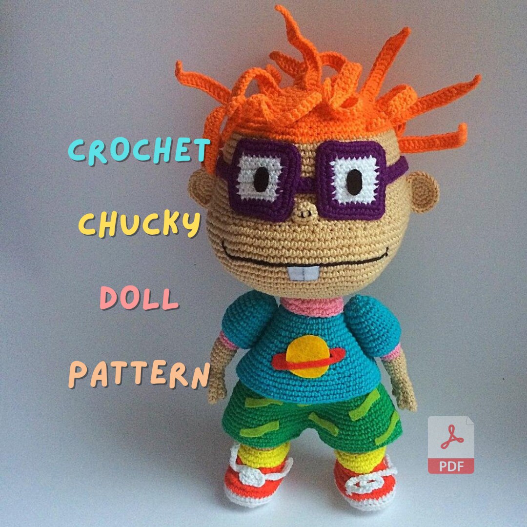 Crochet Chucky Doll Pattern DIY Adorable Handmade Plush Amigurumi Easy ...