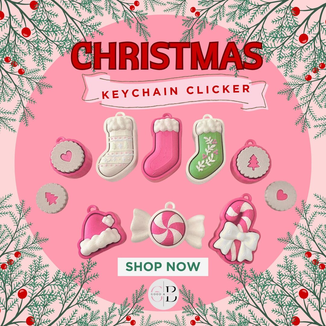 Christmas Fidget Clicker Set - Holiday Sensory Toy - Etsy