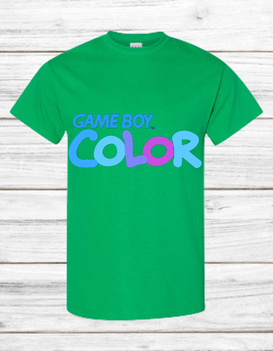 Nintendo Gameboy Color Logo Short Sleeve T-shirt Unisex Adult Fun Sizes ...