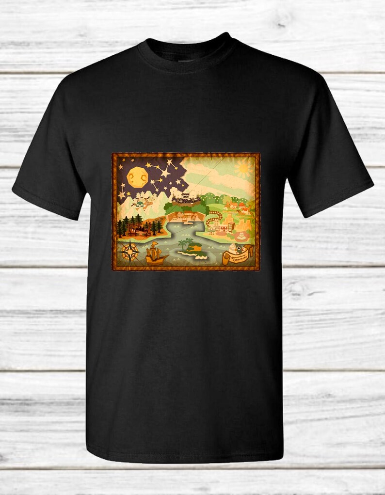 Paper Mario the Thousand Year Door Map Short Sleeve T-shirt Unisex ...