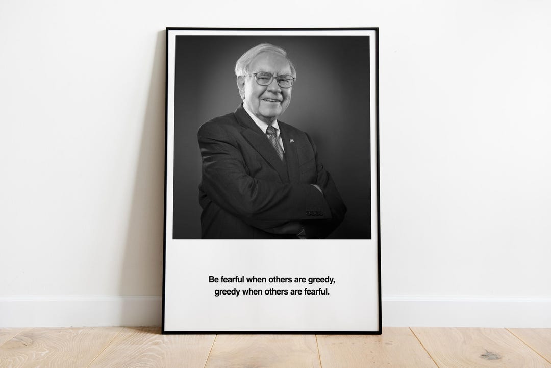 Warren Buffett | A4 A3 A2 A1 | Fine Art Poster Print - Etsy