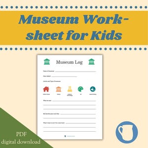 Museum Evaluation Worksheet for Kids Printable Museum Log Introduce ...