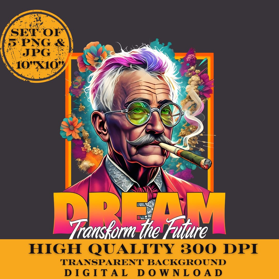 Pop-art Thomas Edison Caricature: Bright Colors, Inspirational PNG ...