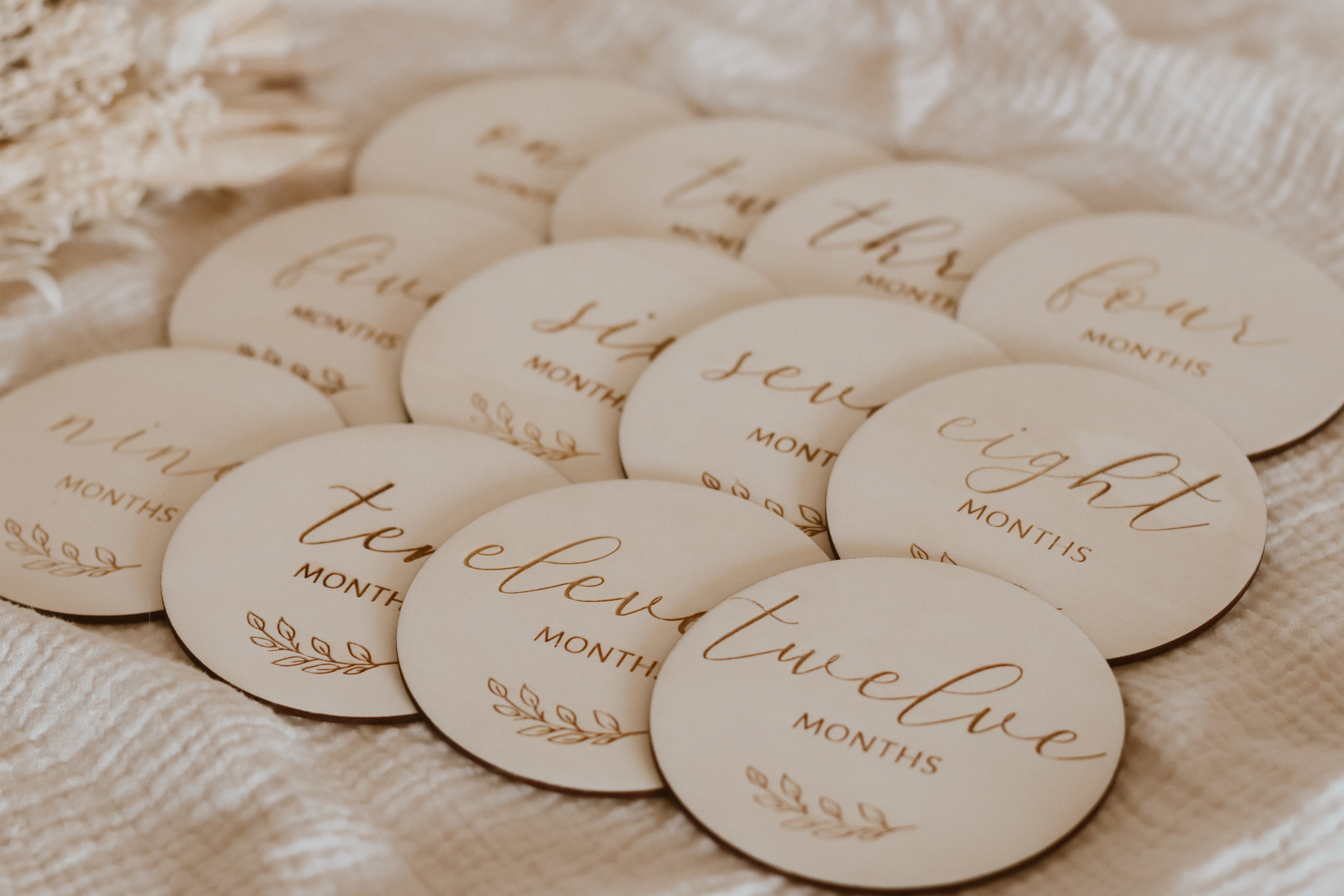 Lasercut DXF File Milestone Engraving Baby Cards - Etsy