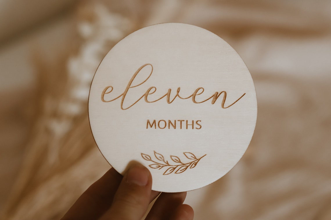 Lasercut DXF File Milestone Engraving Baby Cards - Etsy