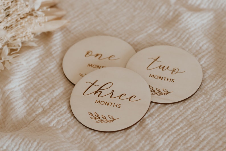 Lasercut DXF File Milestone Engraving Baby Cards - Etsy