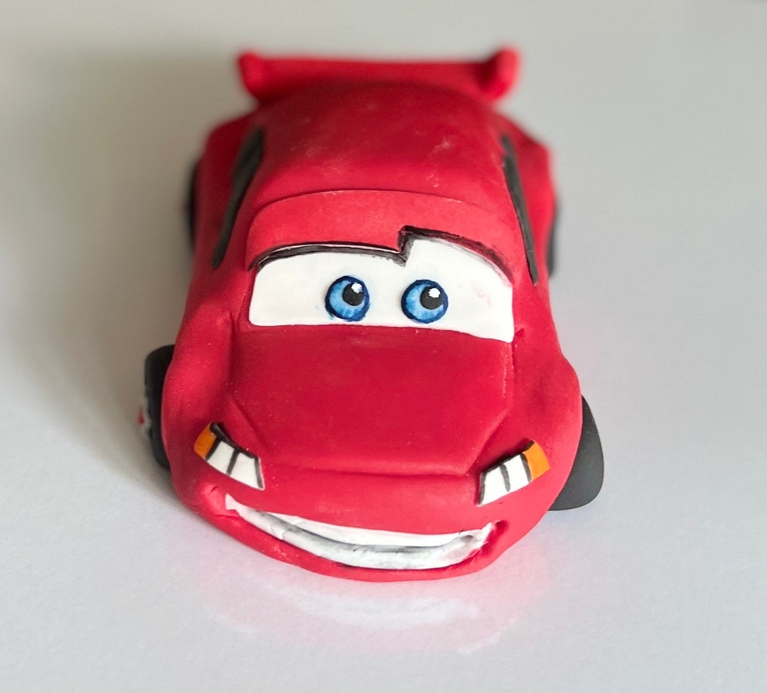 Lightning Mcqueen Cars Sugar Model Sugar Art Handmade Edible Fondant ...