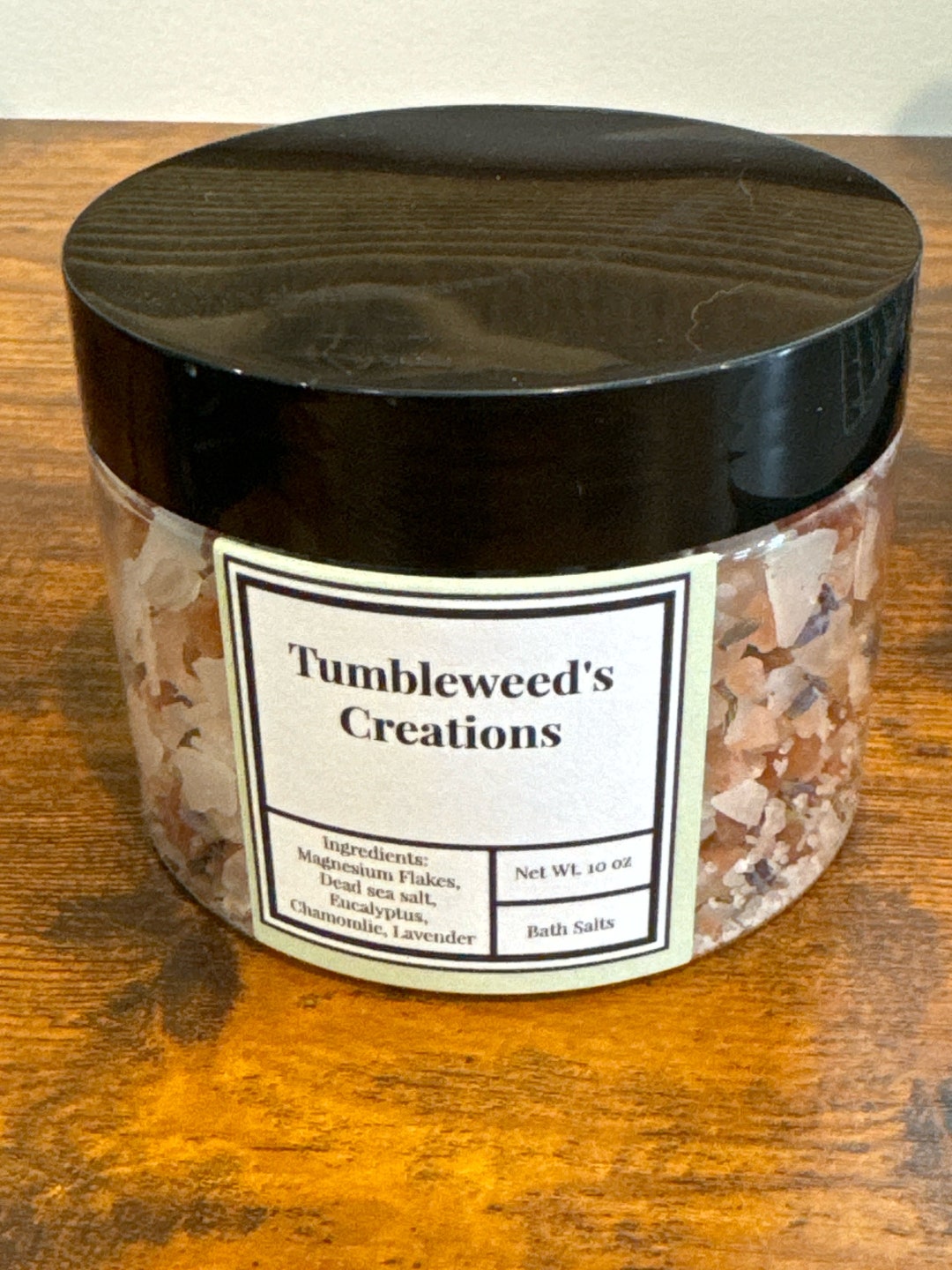 10oz Bathsalt Blend : Pink Himalayan Salt, Magnesium Flakes, Dead Sea ...
