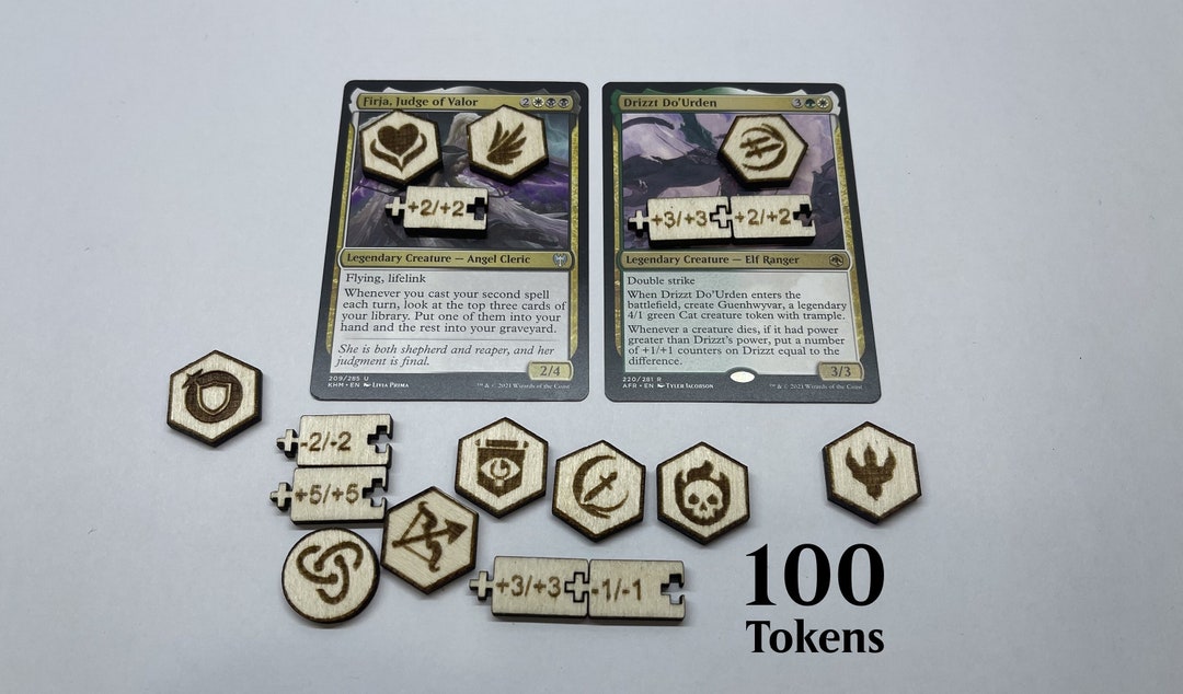 100 MTG Tokens Counters Magic the Gathering Tokens and Ability Mtg ...