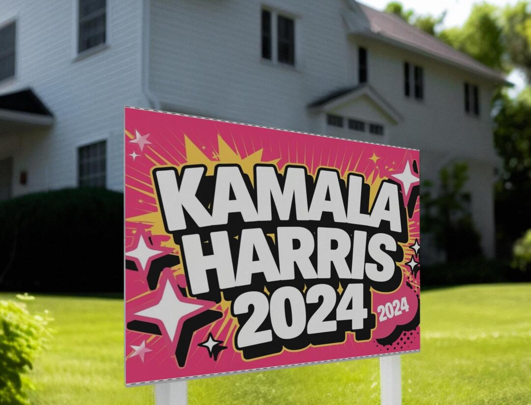 Kamala Harris Yard Sign, Harris 2024 Election Sign, Kamala Campaign ...