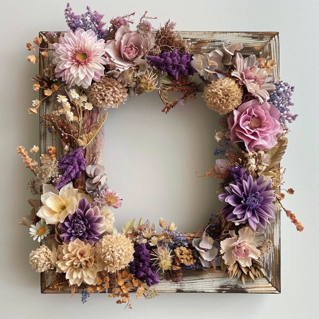 Handmade Dried Flower Frames Bringing Walls to Life - Etsy
